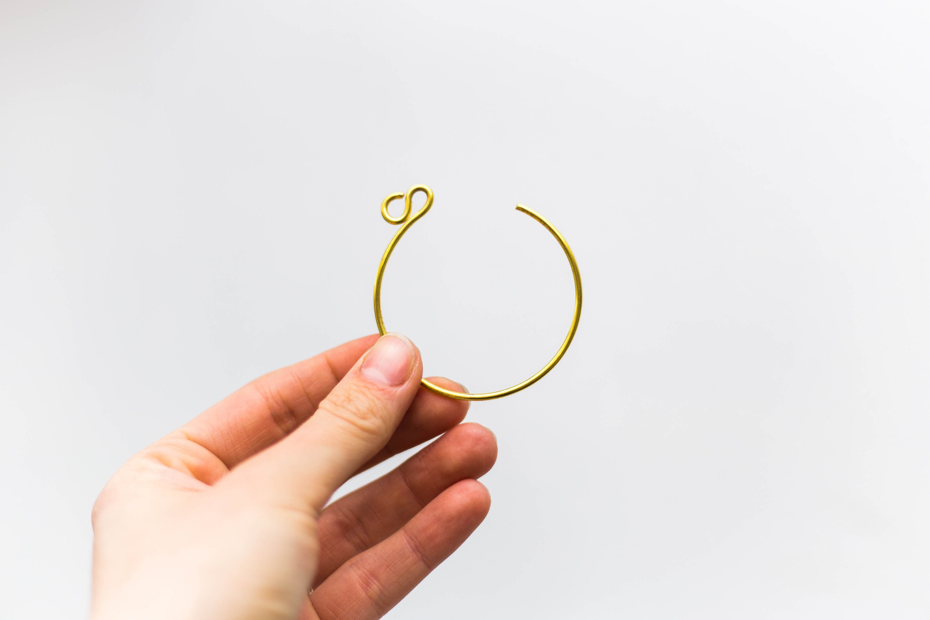 Pair of Basic Temple Rings. Slavic Brass Temple Rings - Etsy