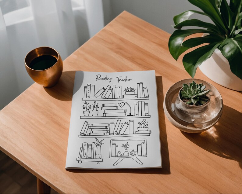 Bookshelf Reading Tracker Printable | Shelf Reading Log | Coloring ...