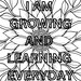10 Inspiration Affirmations Coloring Page Printable Mindfulness and ...