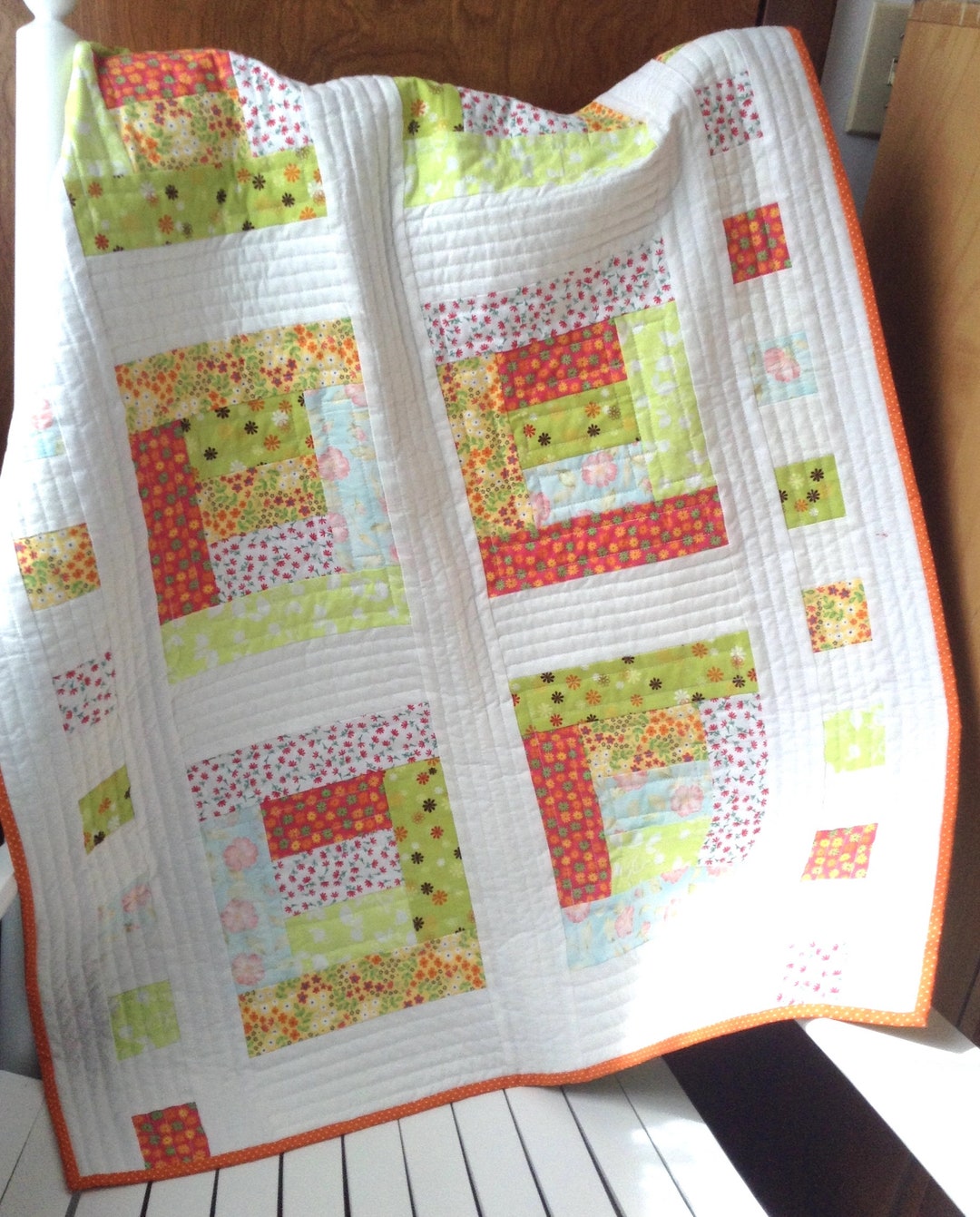 Pdf Baby Quilt Pattern..quick and Easy..jelly Roll, Fat Quarters or ...