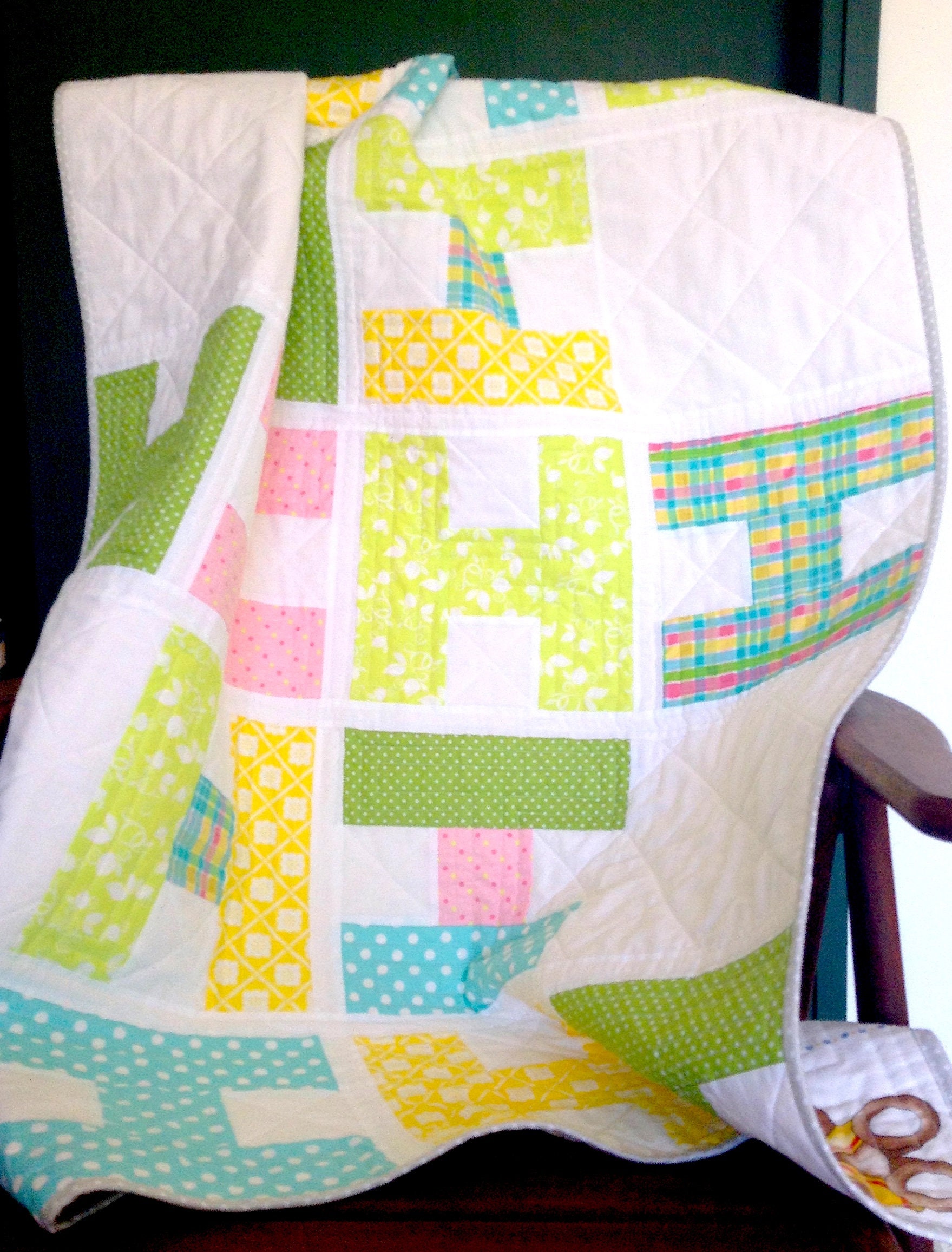 Pdf Baby Quilt Pattern.. Easy Quilt Pattern..fat Quarters or Scraps..hi ...