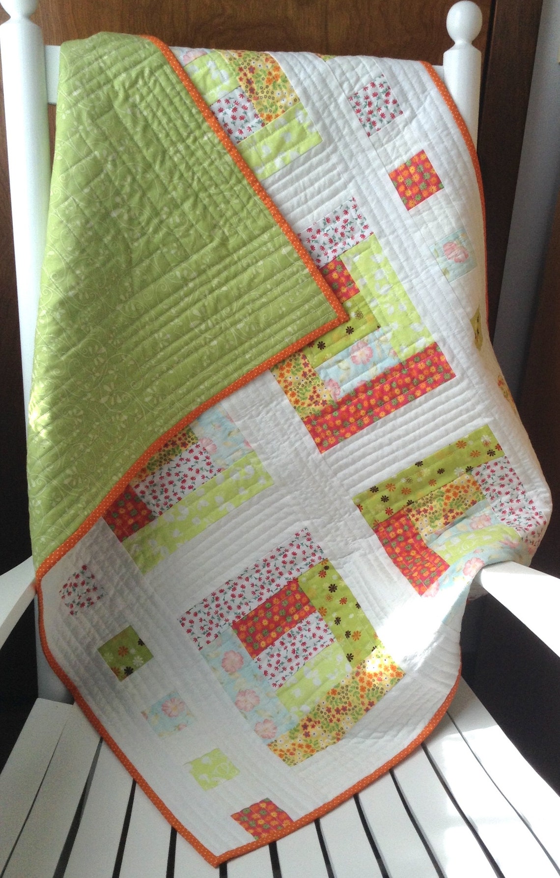 Pdf Baby Quilt Pattern..quick and Easy..jelly Roll Fat - Etsy
