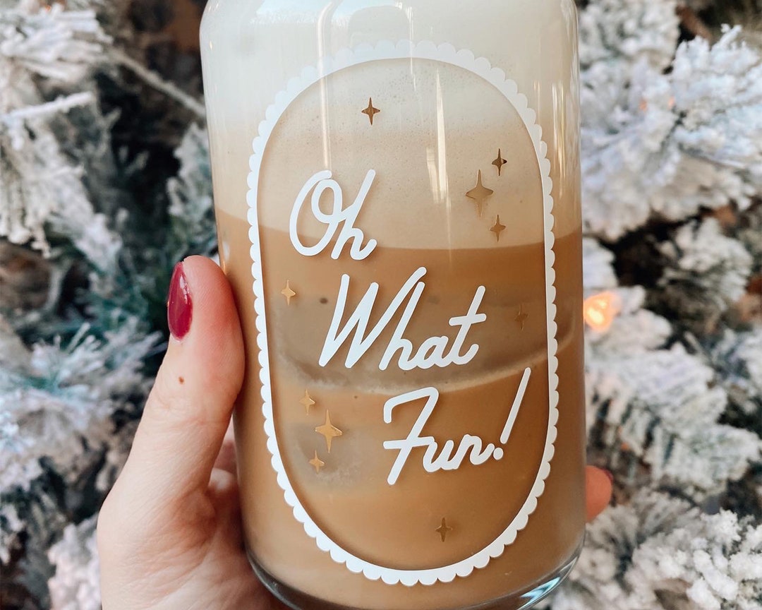 Oh What Fun! Can Shape Glass | Christmas Glassware, Christmas Gifts ...