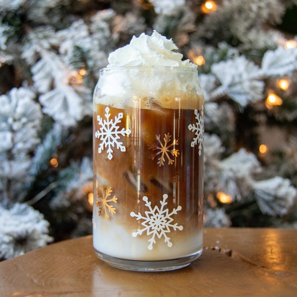 Snowflake Glassware - Etsy