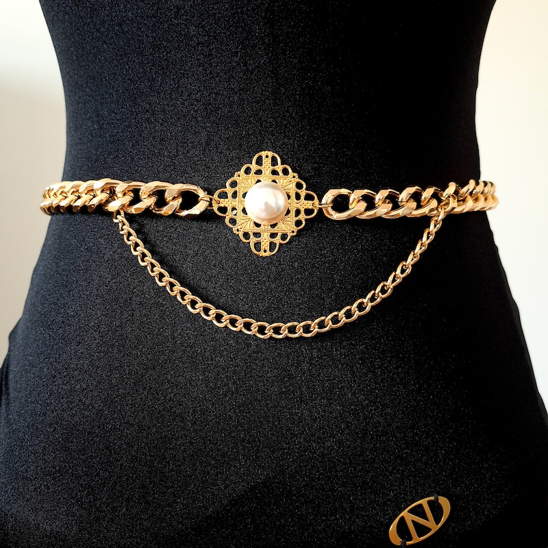 Gold Chain Belt - Etsy