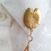 Vintage Leaf Collar Pins Chain, Waterlilly Brass Collar Pins Chain ...