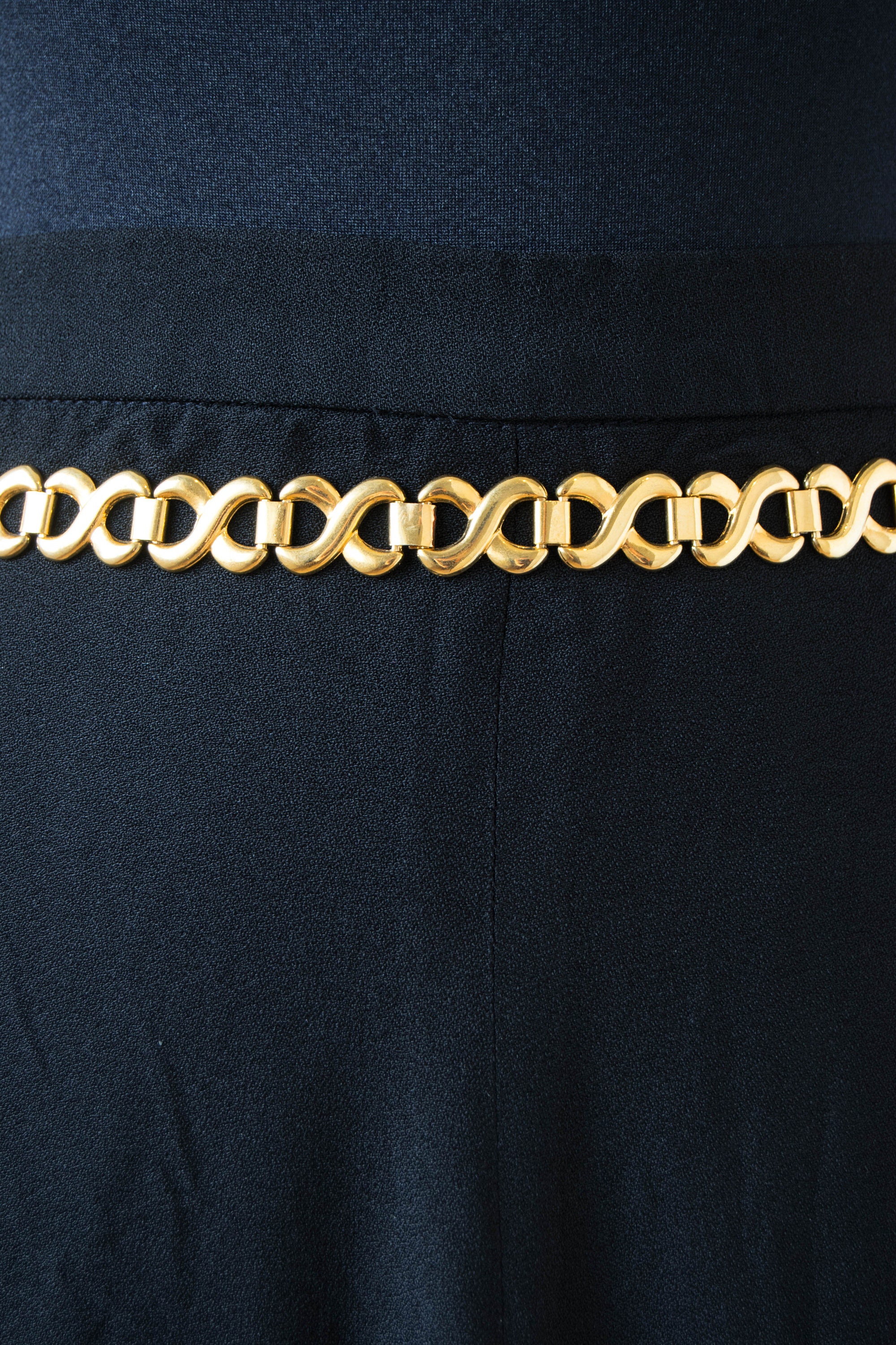 NOS 90s gold chain belt gold metal belt waist chain belt | Etsy