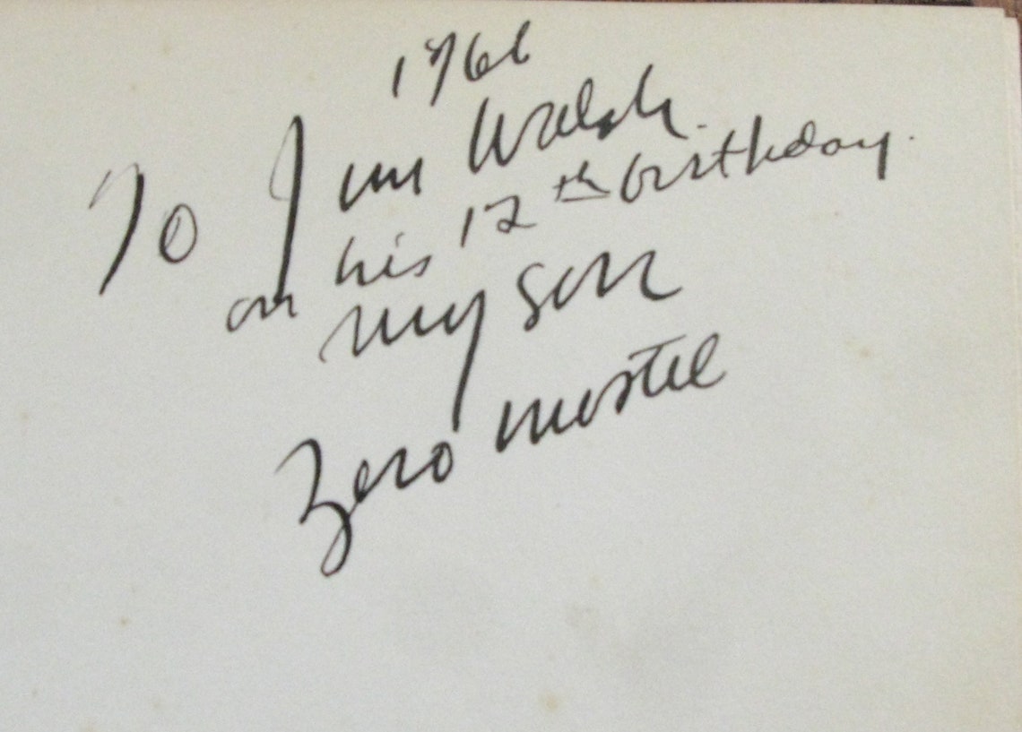 ZERO BY MOSTEL by Zero Mostel, Photos by Max Waldman Inscribed by ...