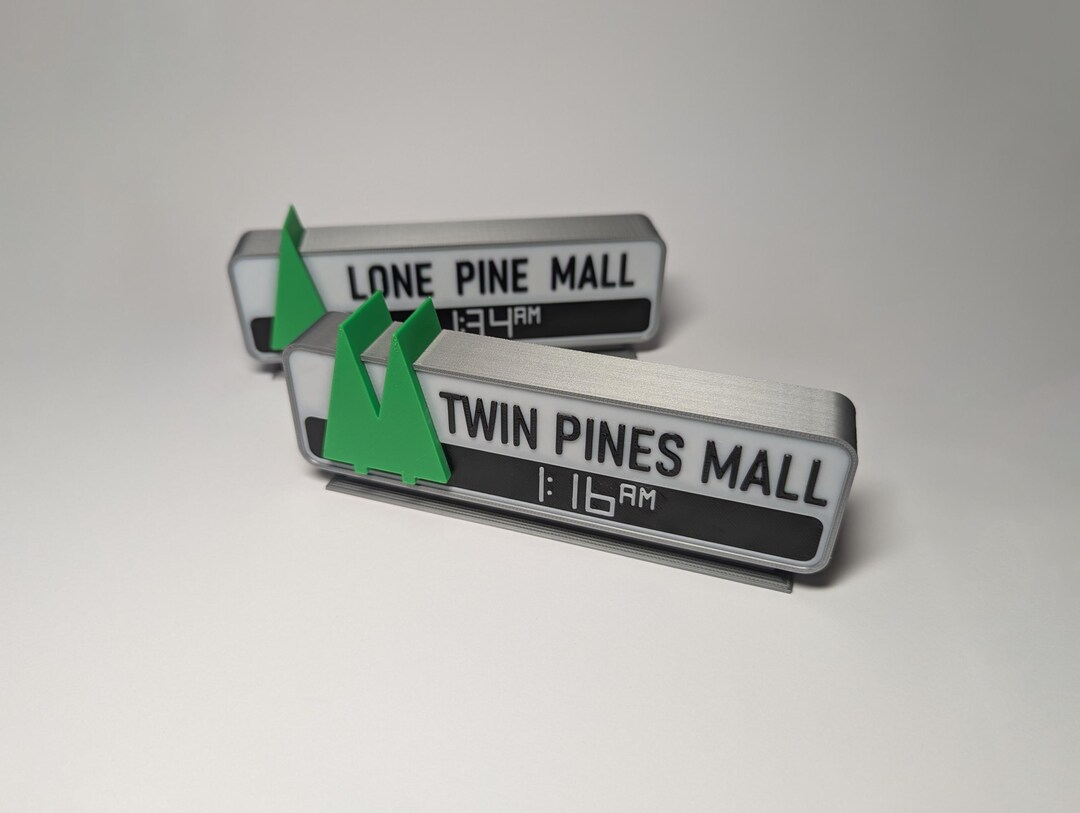 Twin Pines Mall / Lone Pine Mall Signs - Inspired by Back to the Future ...