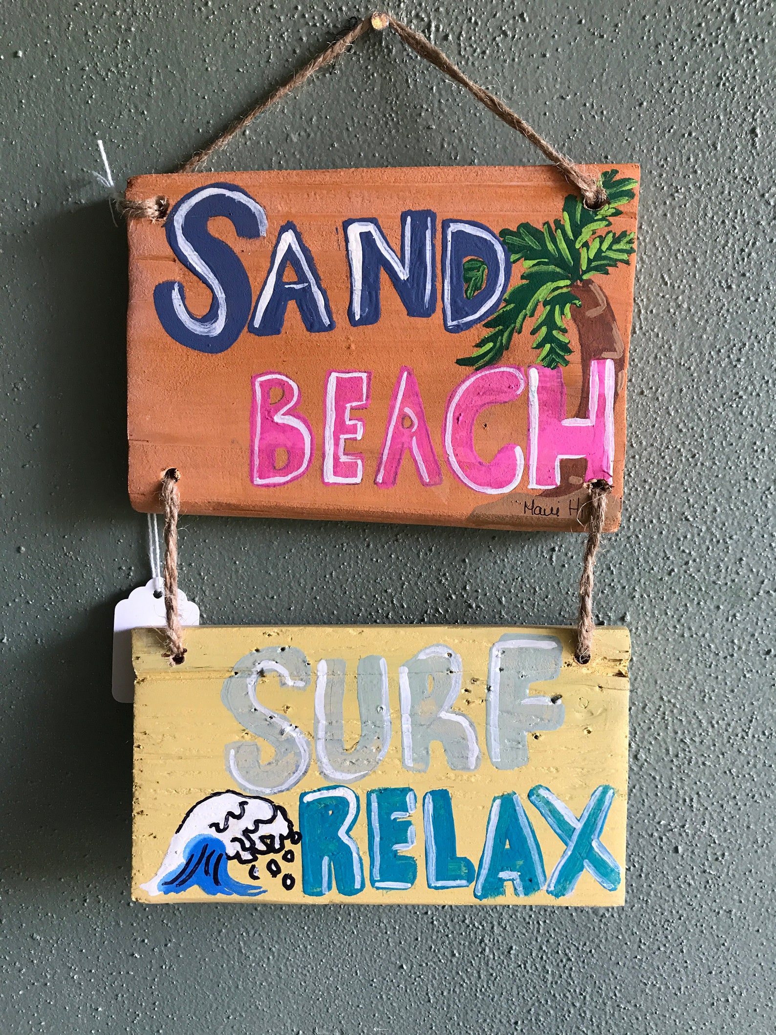 Surf and Relax Beach Sign - Etsy