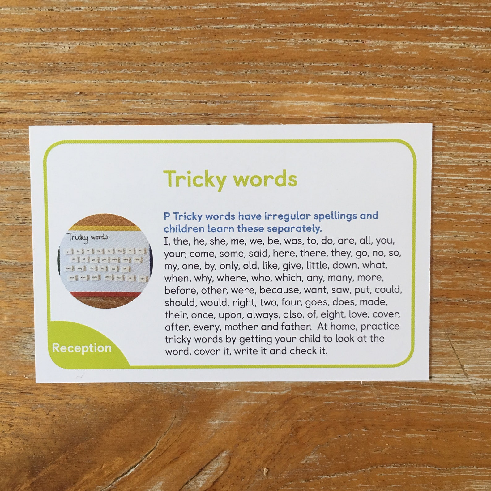 Reception English Cards - Etsy UK