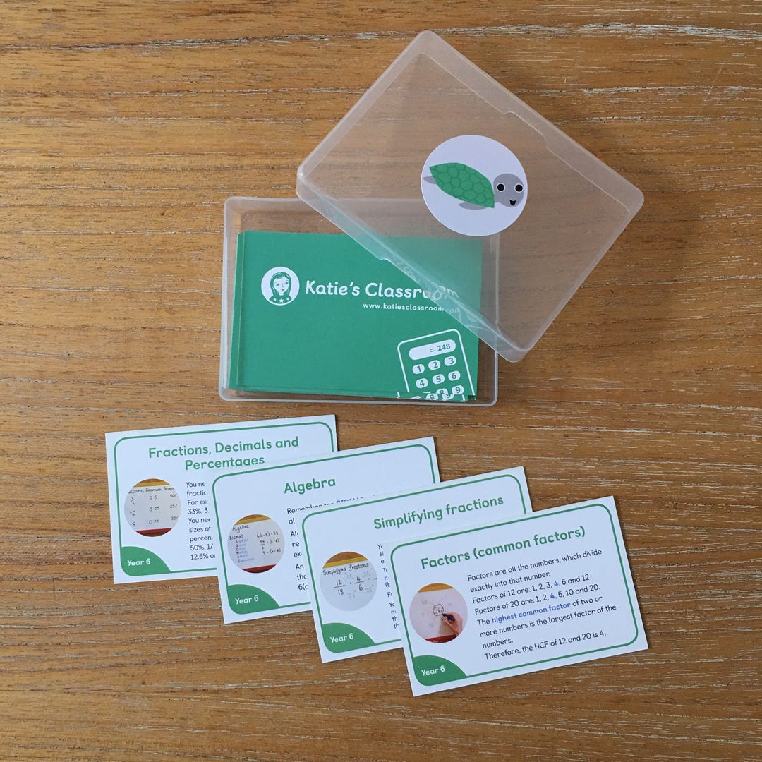 Year 6 Maths Cards Pack 1 of 2 - Etsy