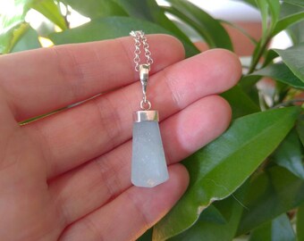 Blue stone pendant | Etsy
