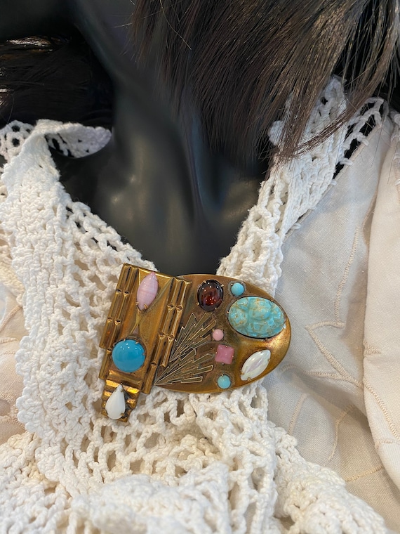 Deco Brass Pin "Jewel" - Gem