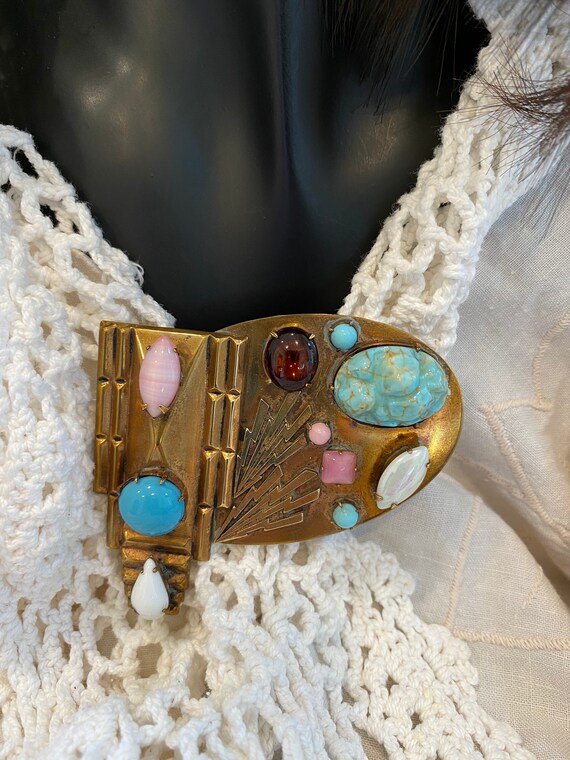 Deco Brass Pin "Jewel" - Gem