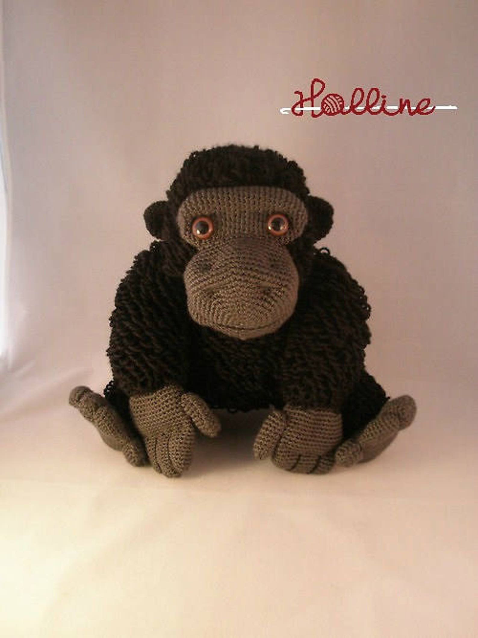 PDF Pattern Bokito the Gorilla, English and Dutch, Amigurumi Gorilla ...