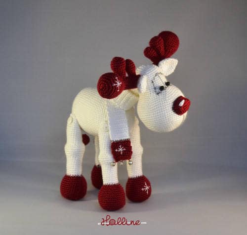 PDF Pattern Rudolph the Reindeer, English, Dutch and German, Amigurumi ...