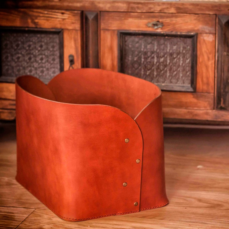 Leather Storage Box - Etsy