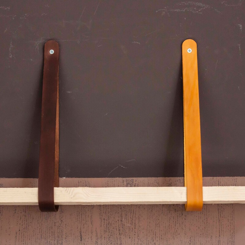 Leather Strap Shelf - Etsy