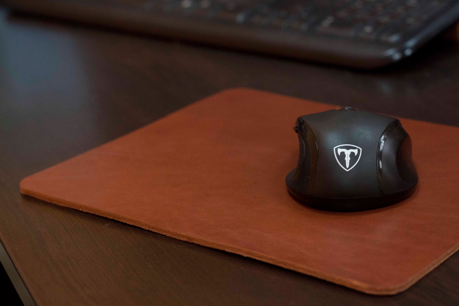 Leather Desk Pad Leather Mouse Pad Cognac Leather Desk Mat - Etsy