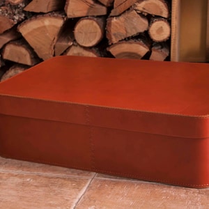 Leather Box With Lid, Wardrobe Storage Organization, Fall Host Gift ...