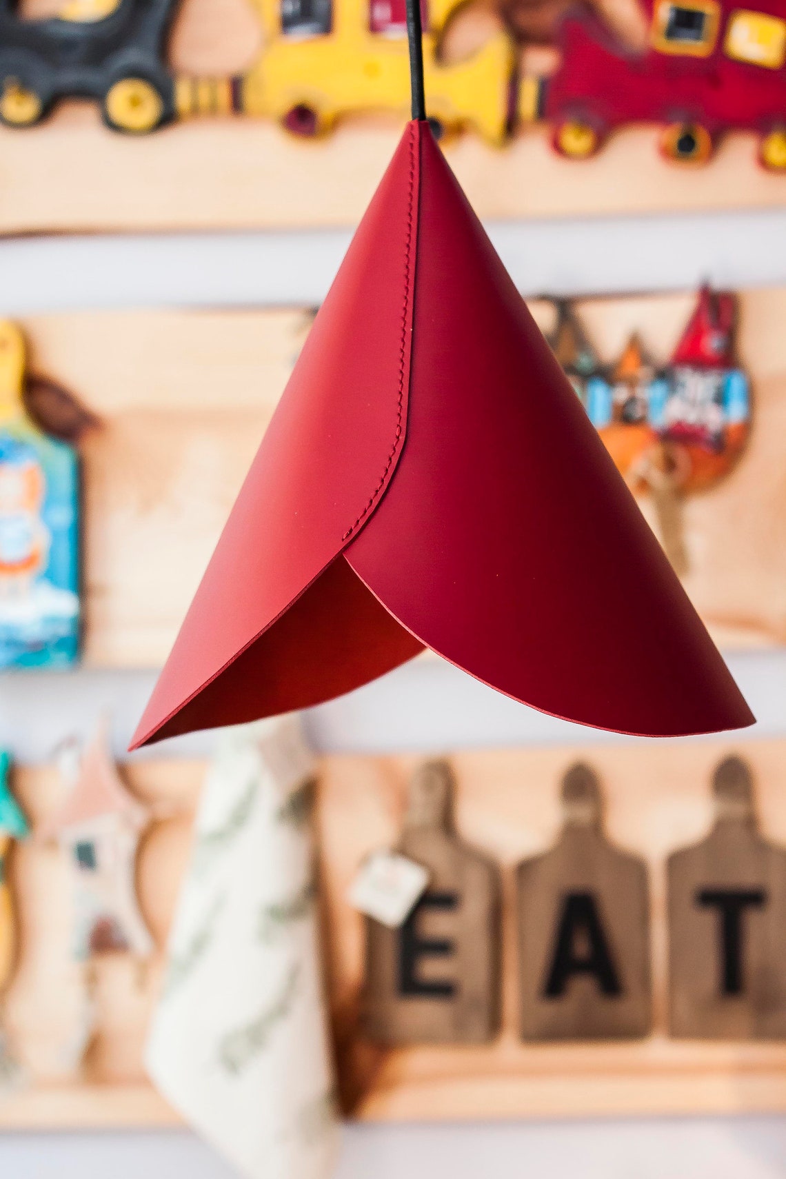 Home and Living Pendant Light Leather Ceiling Fixture | Etsy