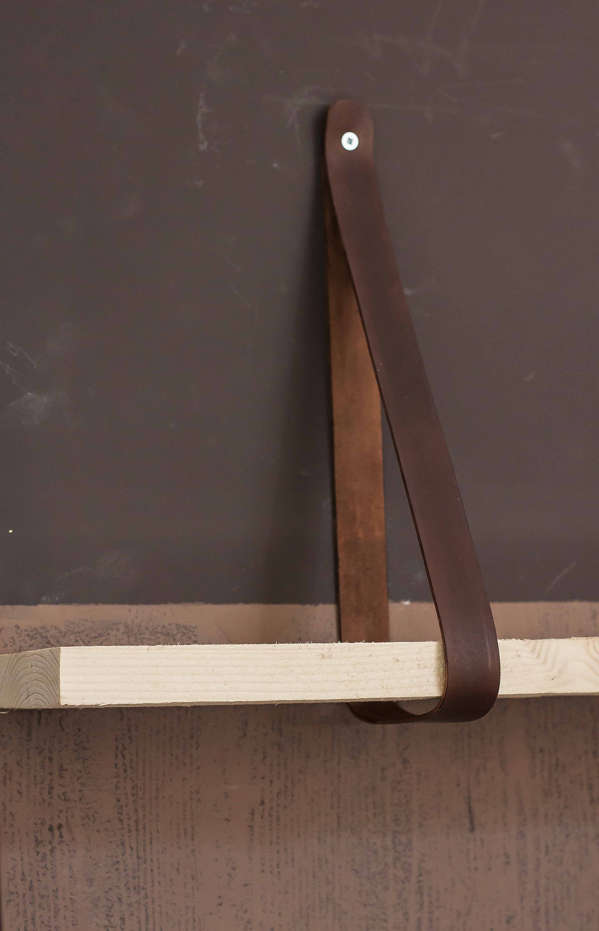 Leather Strap Shelf Leather Shelf Brackets DIY Wall - Etsy
