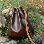 Drawstring Bag, Leather Pouch, Tablet Holder, Marble Bag, Keepsake ...