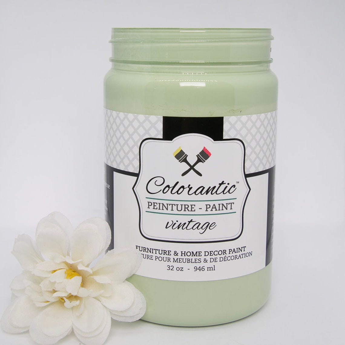 Light Green Summer Garden Chalk Based Paint for Furniture and | Etsy