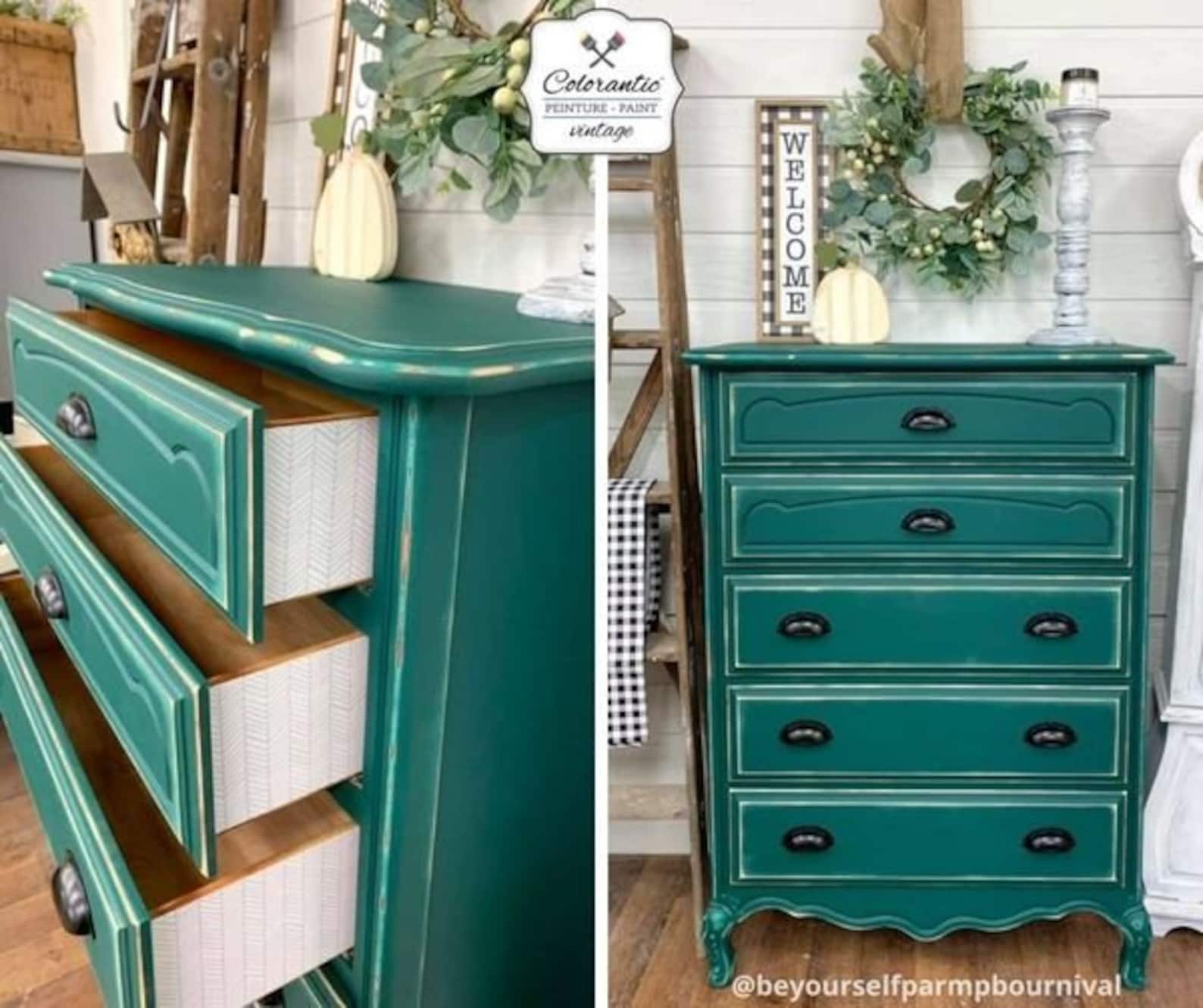EMERALD - Deep Turquoise Green - Chalk Based Paint | Furniture and DIY ...
