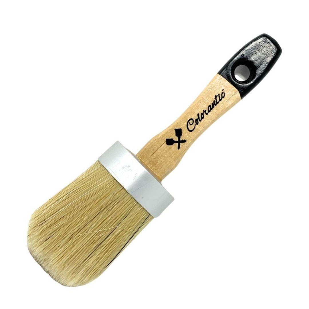 European Silk Bristle Oval Paintbrush | for Chalk Based Paint and DIY ...
