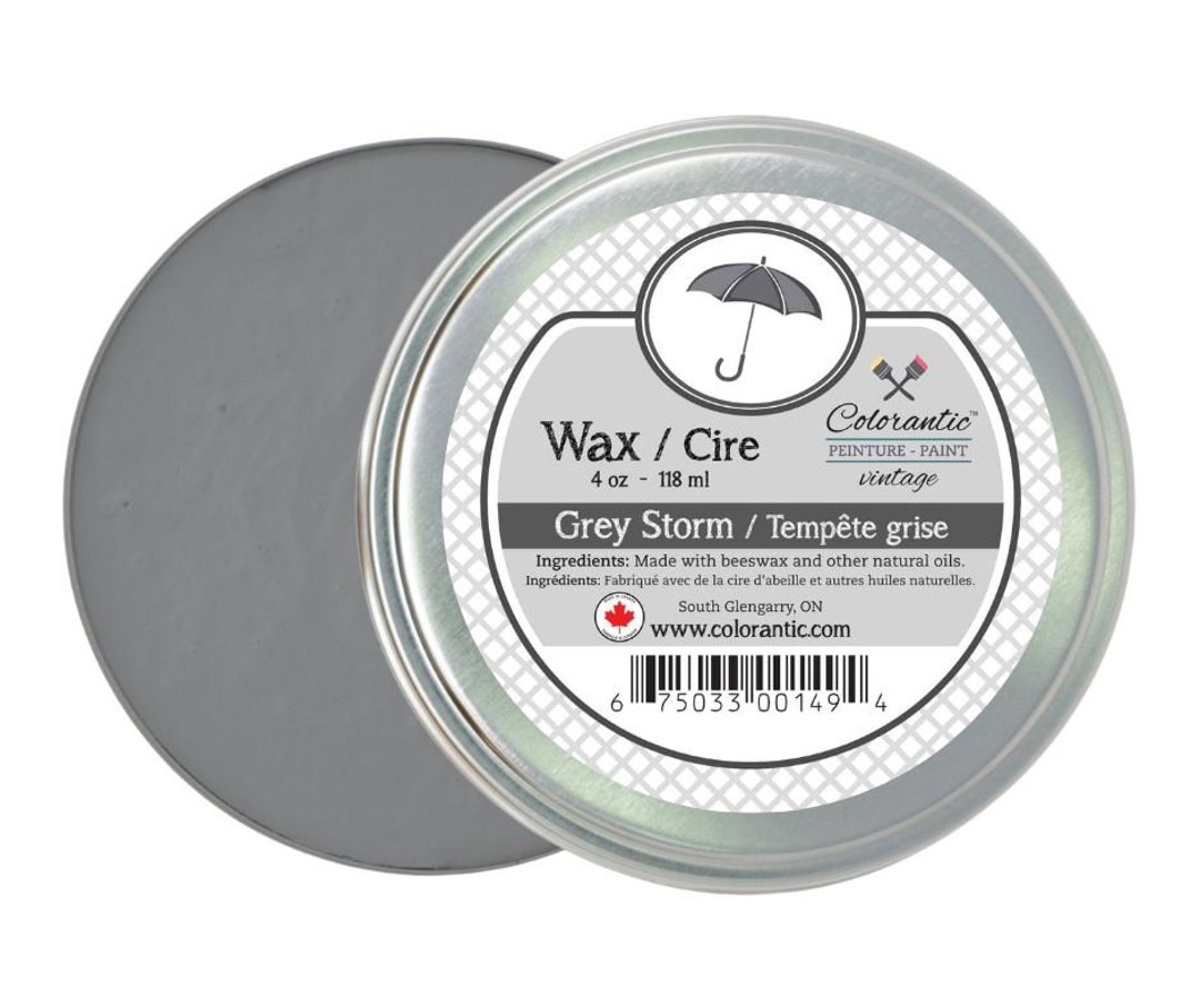 GREY STORM Grey Tinted Beeswax To polish and protect DIY furniture ...
