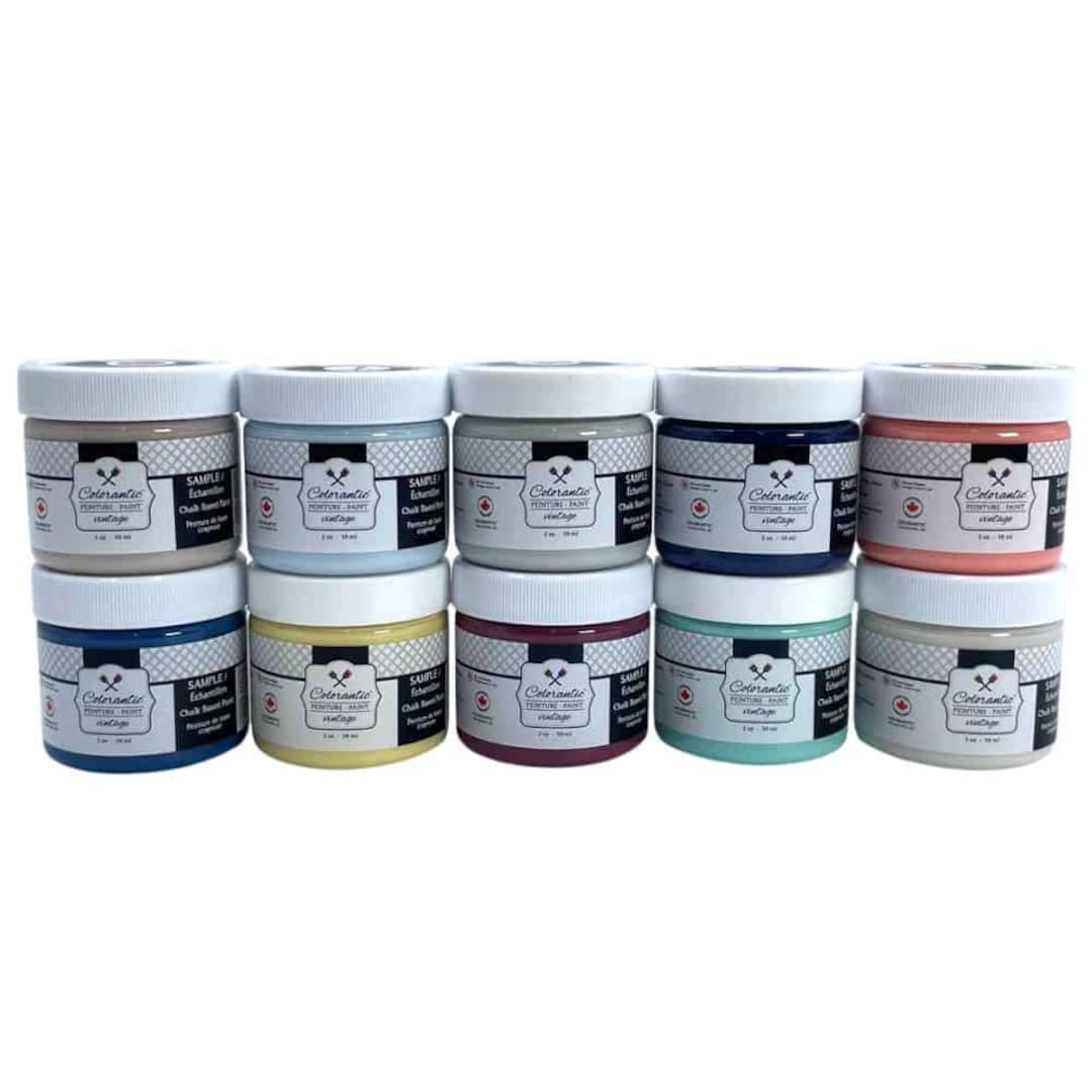 SAMPLE BUNDLE | Chalk Paint Bundle | 10 X 2oz. | Perfect for Arts ...
