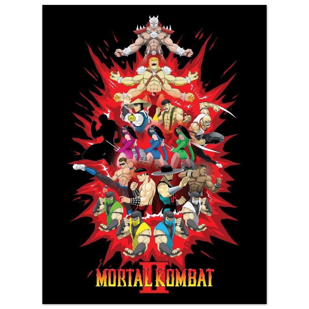 Mortal Kombat II - Character Poster - Etsy