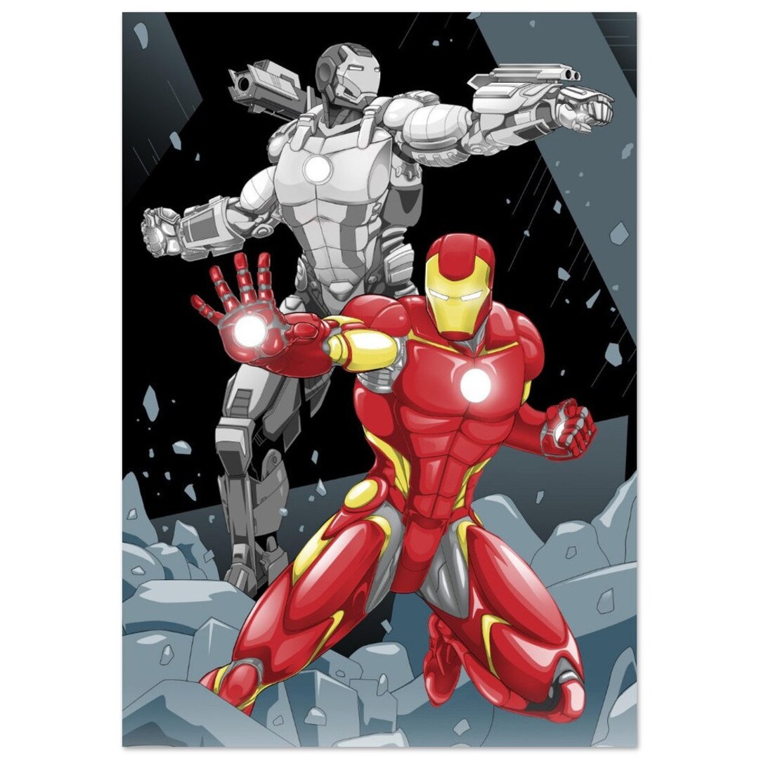 Ironman & War Machine - Poster - Etsy