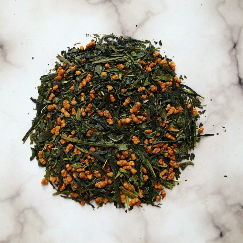 Genmaicha Green Tea. Roasted Rice Japanese Green Tea. All - Etsy