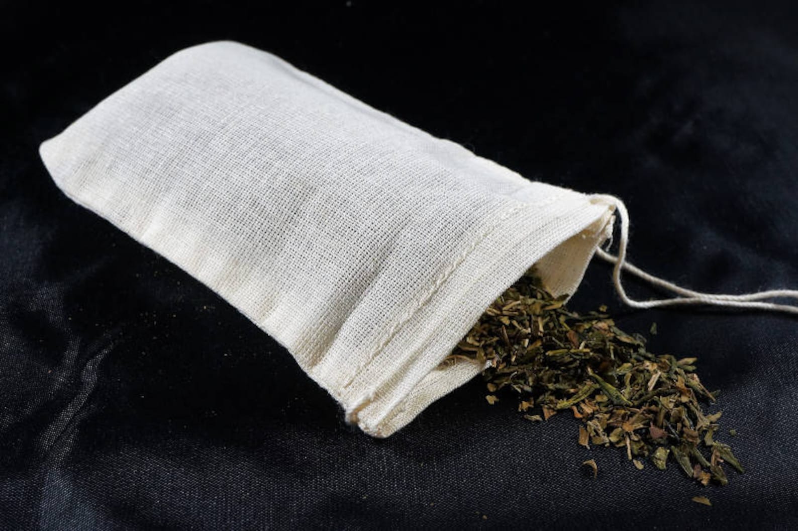 Cotton Reuseable Tea Bag With Drawstring. Pack of 5 Bags. 3 - Etsy