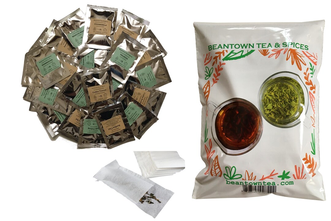 Tea Sampler Variety Gift Pack. 30 Gourmet Loose Leaf Tea Samplers & 100 ...