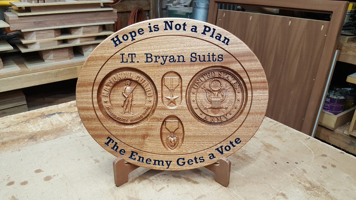 12 x16 Military Service CNC Carved Plaque | Etsy