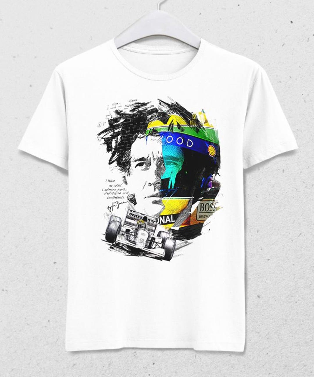 Ayrton Senna 90s Racing Vintage Unisex Classic T-shirt, Senna F1 Tshirt, Senna Tee, Vintage 90s ...