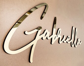 Gold Mirror Sign - Etsy