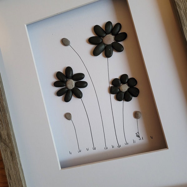 Pebble Flowers - Etsy
