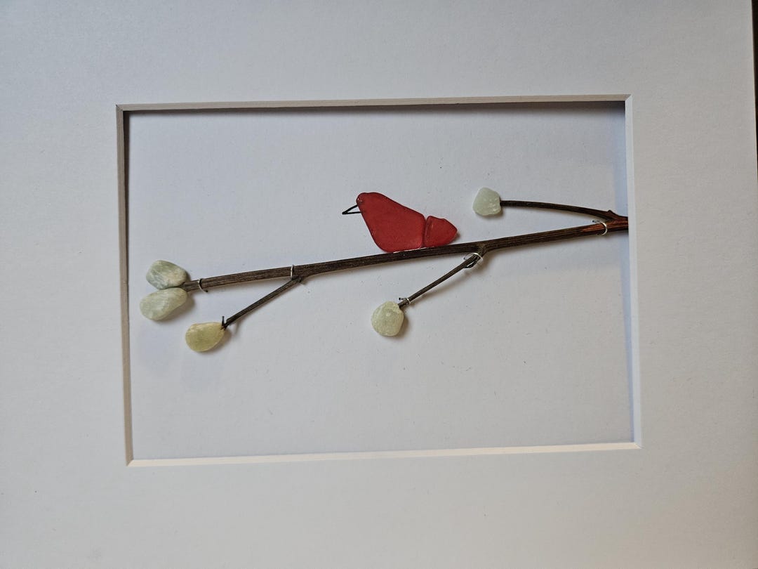 Seashell Art, Mourning Gift, Cardinals Appear When Loved Ones Are Near ...