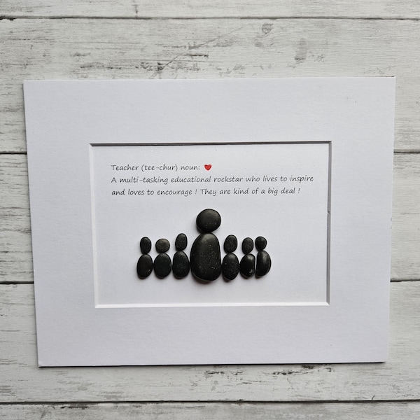 Teacher Pebble Art - Etsy