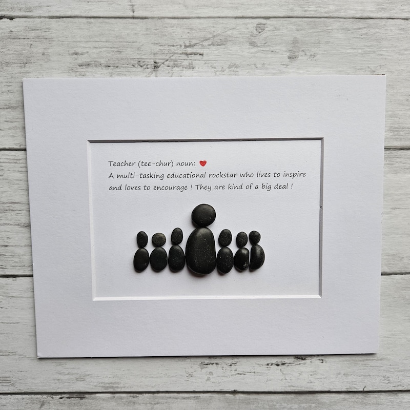 Teacher Pebble Art - Etsy