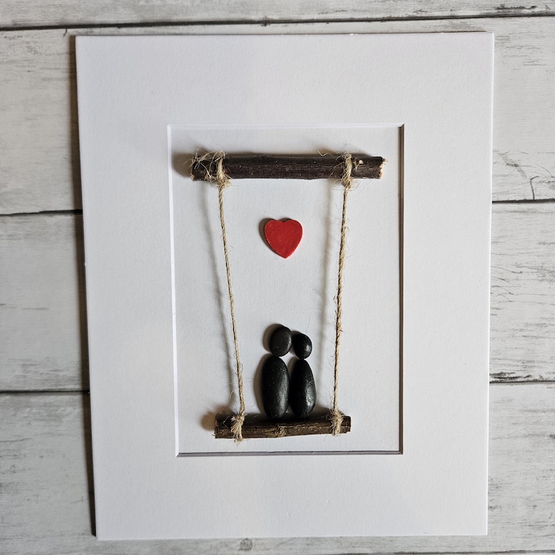 Pebble Art Couple - Etsy
