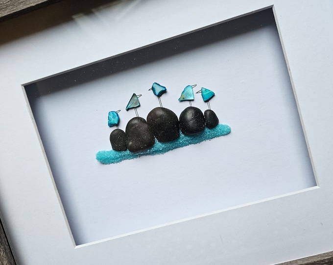 Humpback Whale Sea Shell College Art, Mussel Shell Wall Decor, Shell ...