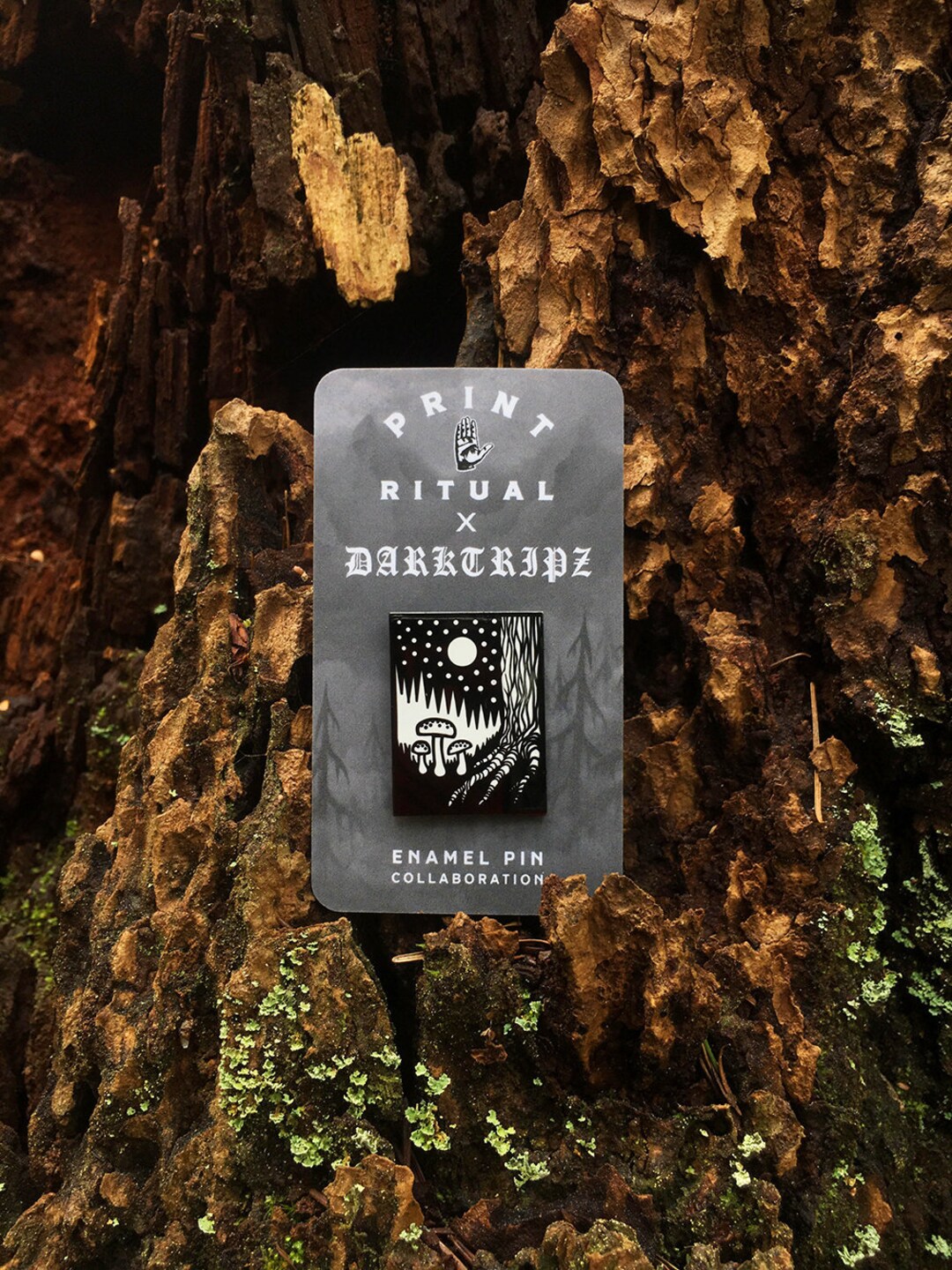 PRINT RITUAL X DARKTRIPZ Enamel Pin Collaboration - Etsy