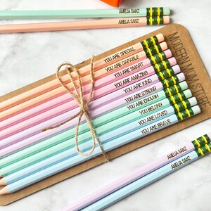 Personalized Pencils, Affirmations Pencils Set, Ticonderoga Pencils ...