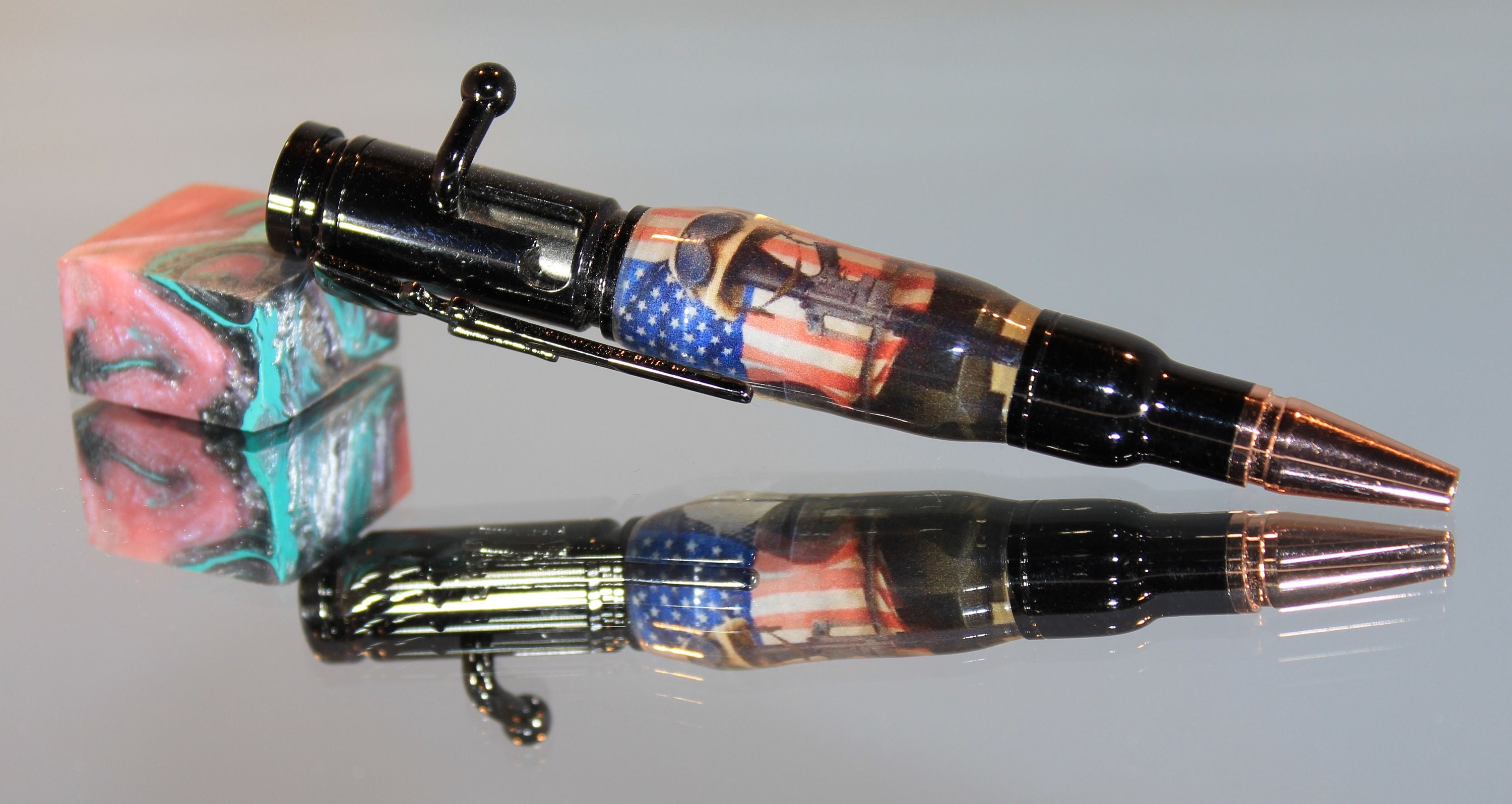 Mini Bolt Action Ballpoint Pen With Soldier's Memorial - Etsy